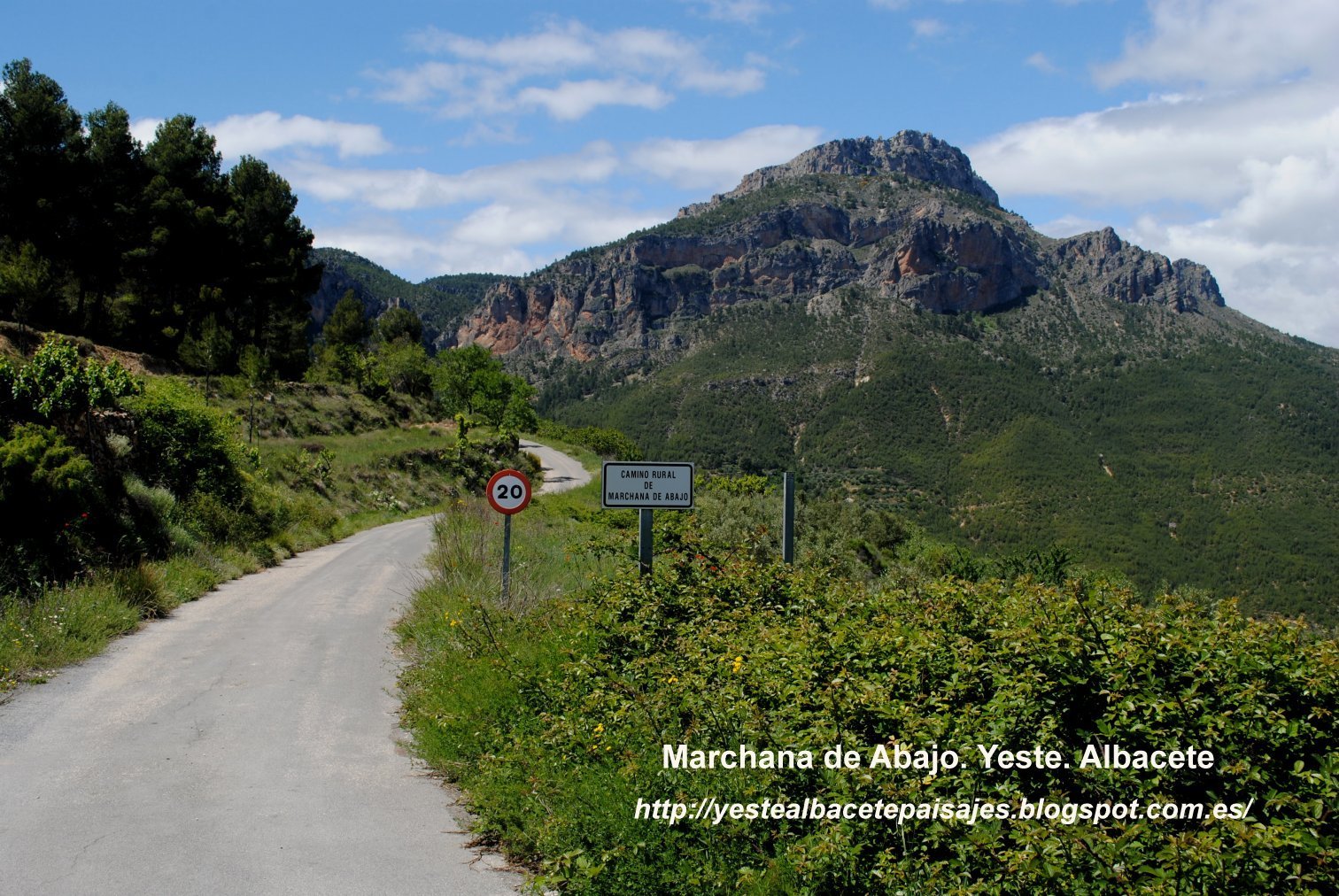 Yeste. Albacete. Paisajes: Marchana de Abajo. Yeste