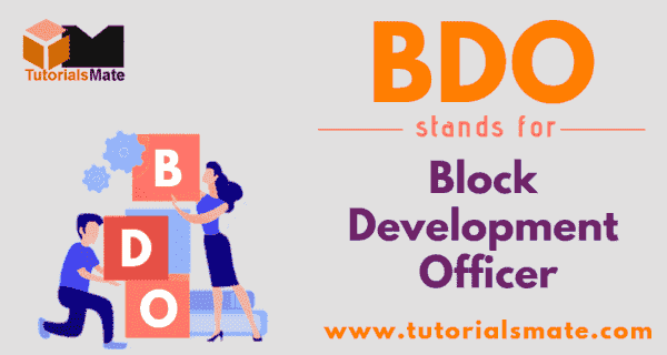 BDO Full Form: What is the full form of BDO? - TutorialsMate