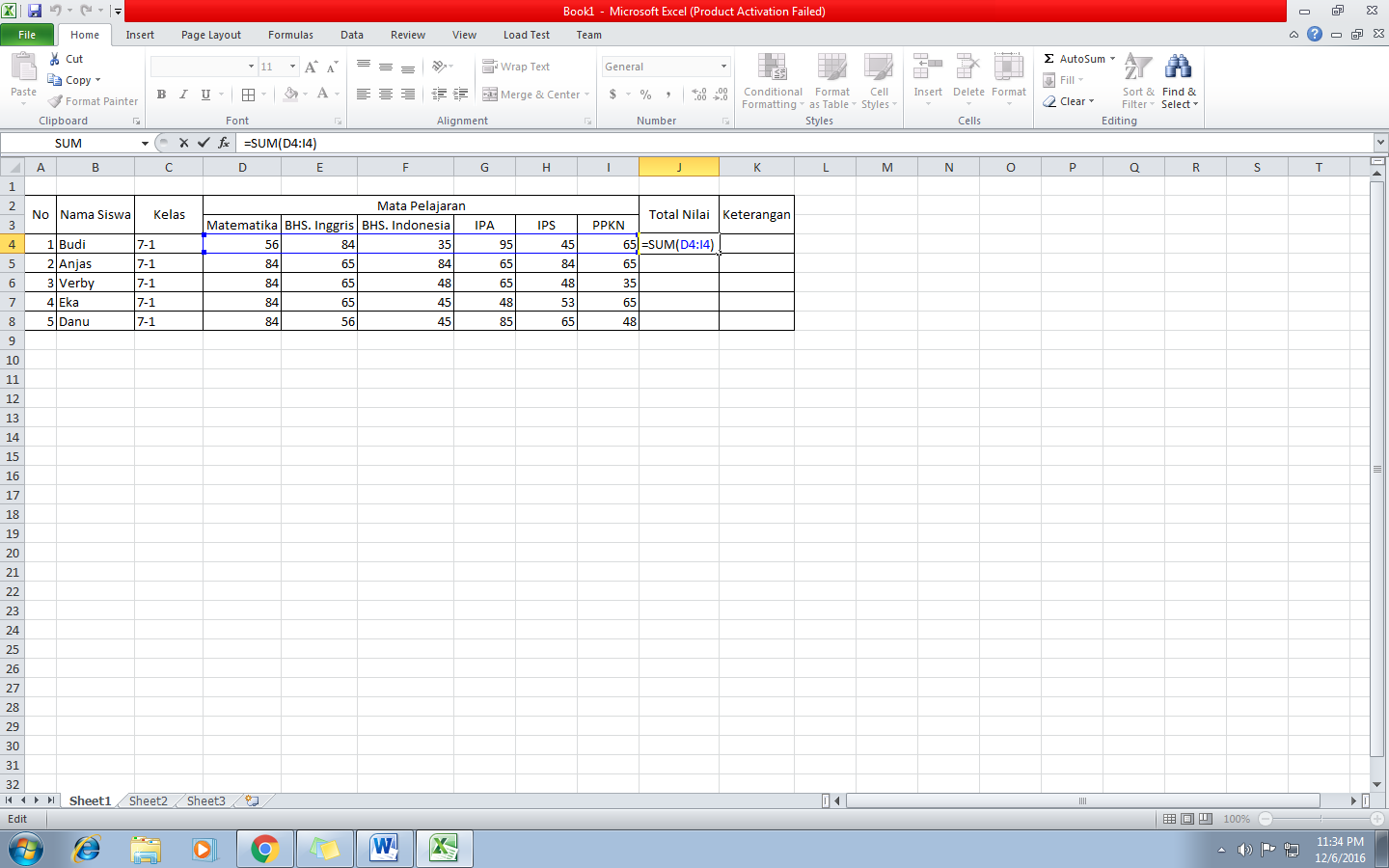 Belajar Excel Dengan Cepat Dan Mudah: Menggunakan Rumus Dasar MIC. Excel