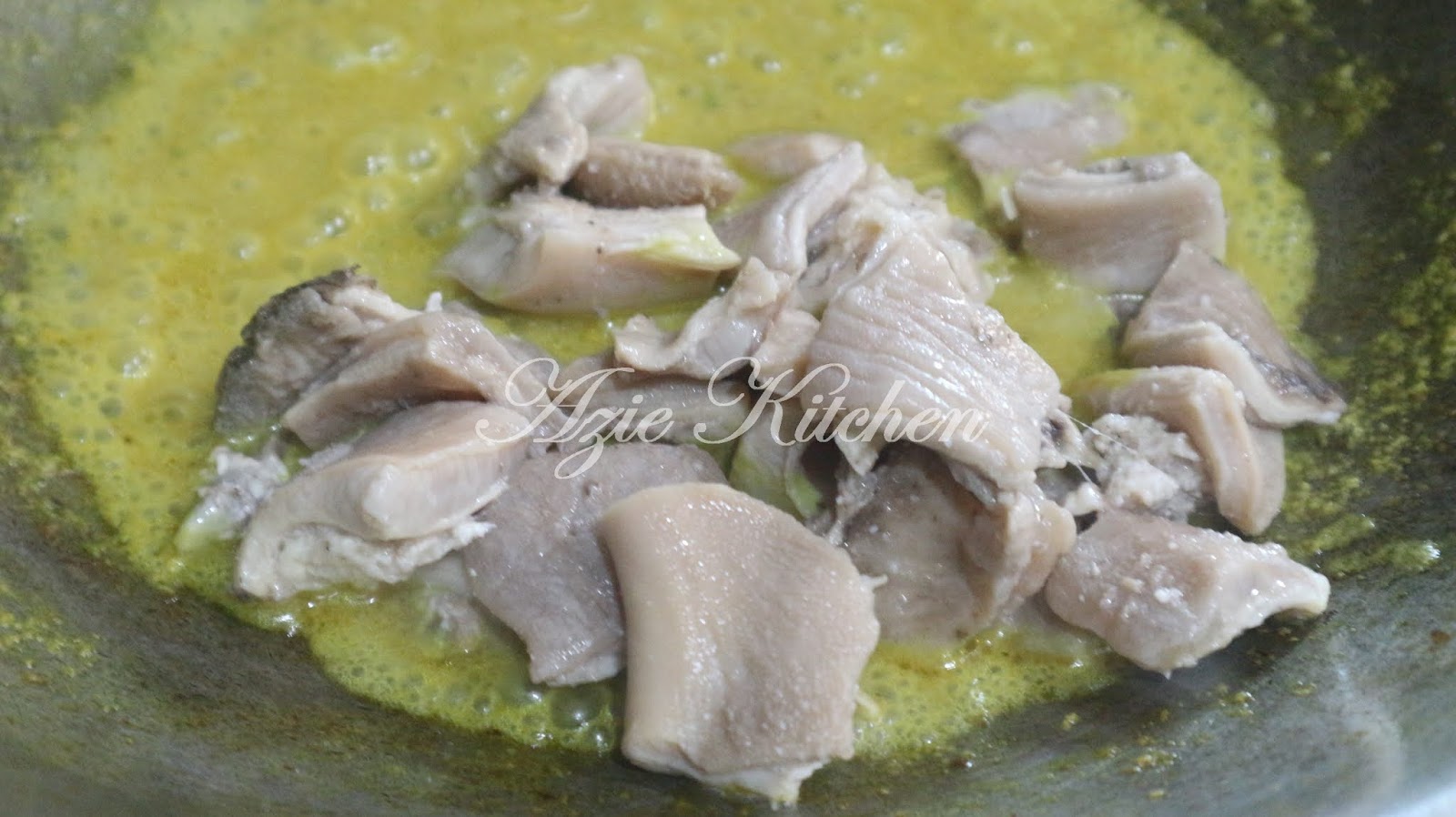Masak Lemak Perut Lembu Yang Sedap - Azie Kitchen