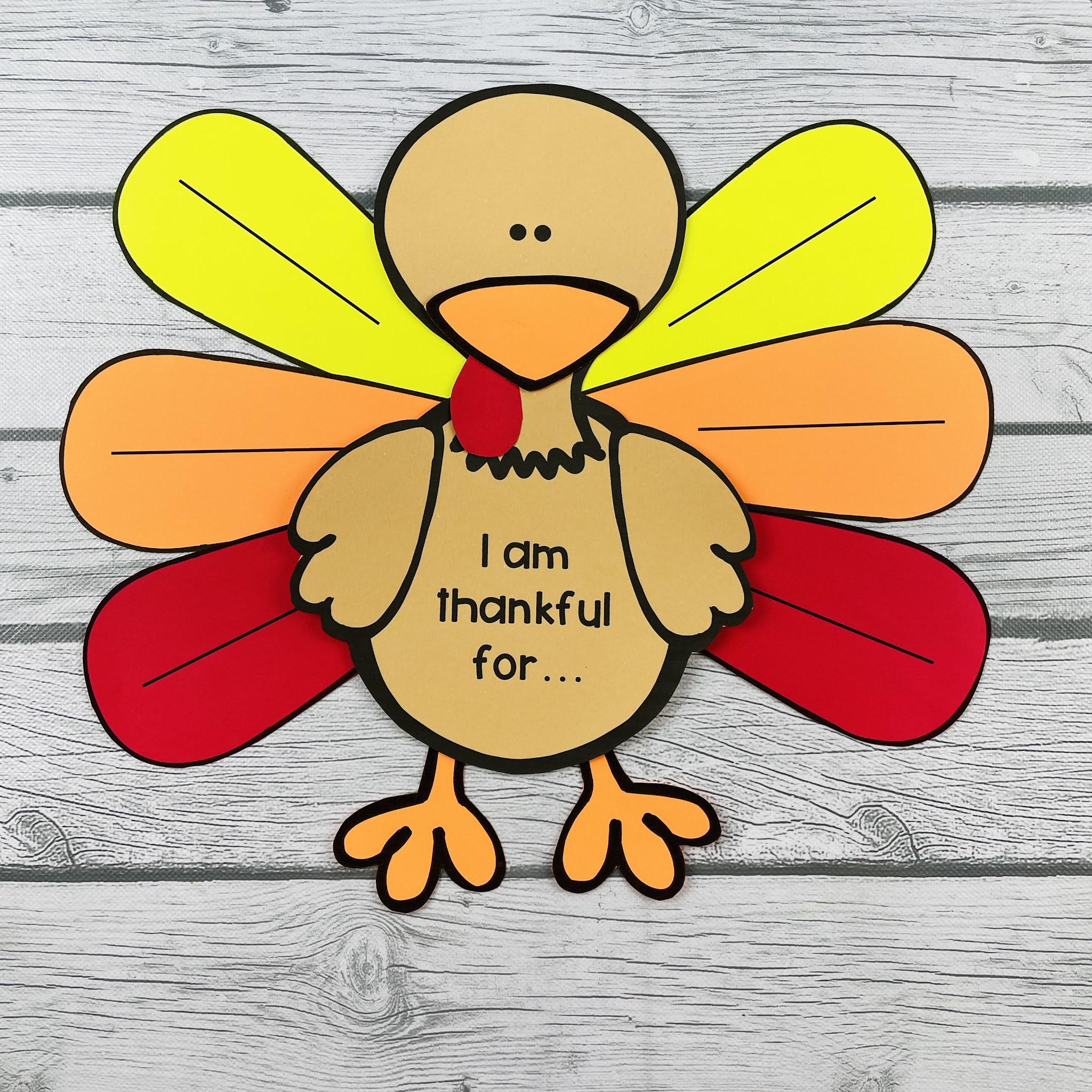 I Am Thankful For....Turkey Craft | Mrs. McGinnis' Little Zizzers