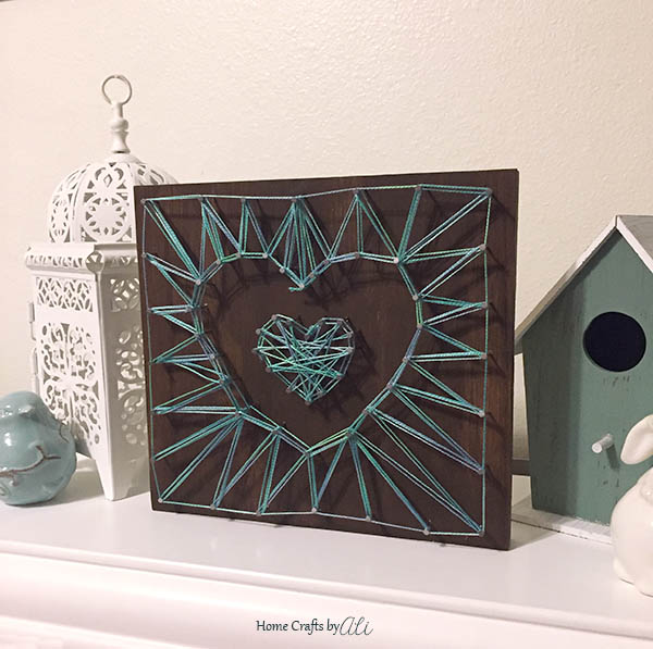 Double Heart String Art Tutorial - Home Crafts by Ali