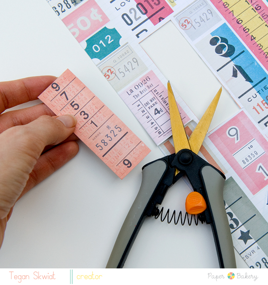 Scrap Happiness: Making Tickets from Patterned Paper!