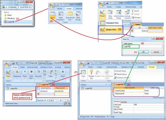 Login Form with Adodc Connection to MS-Access in VB6.0 Tips ...