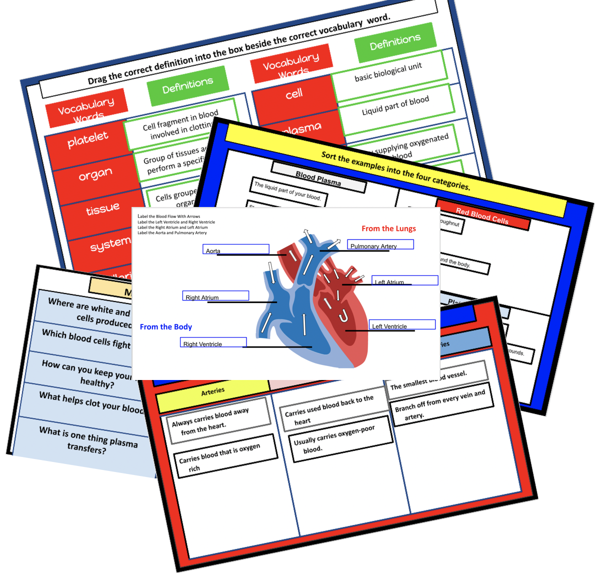 Circulatory System Online Unit NGSS MS-LS1-3 and Utah SEEd 7.3.3 ...