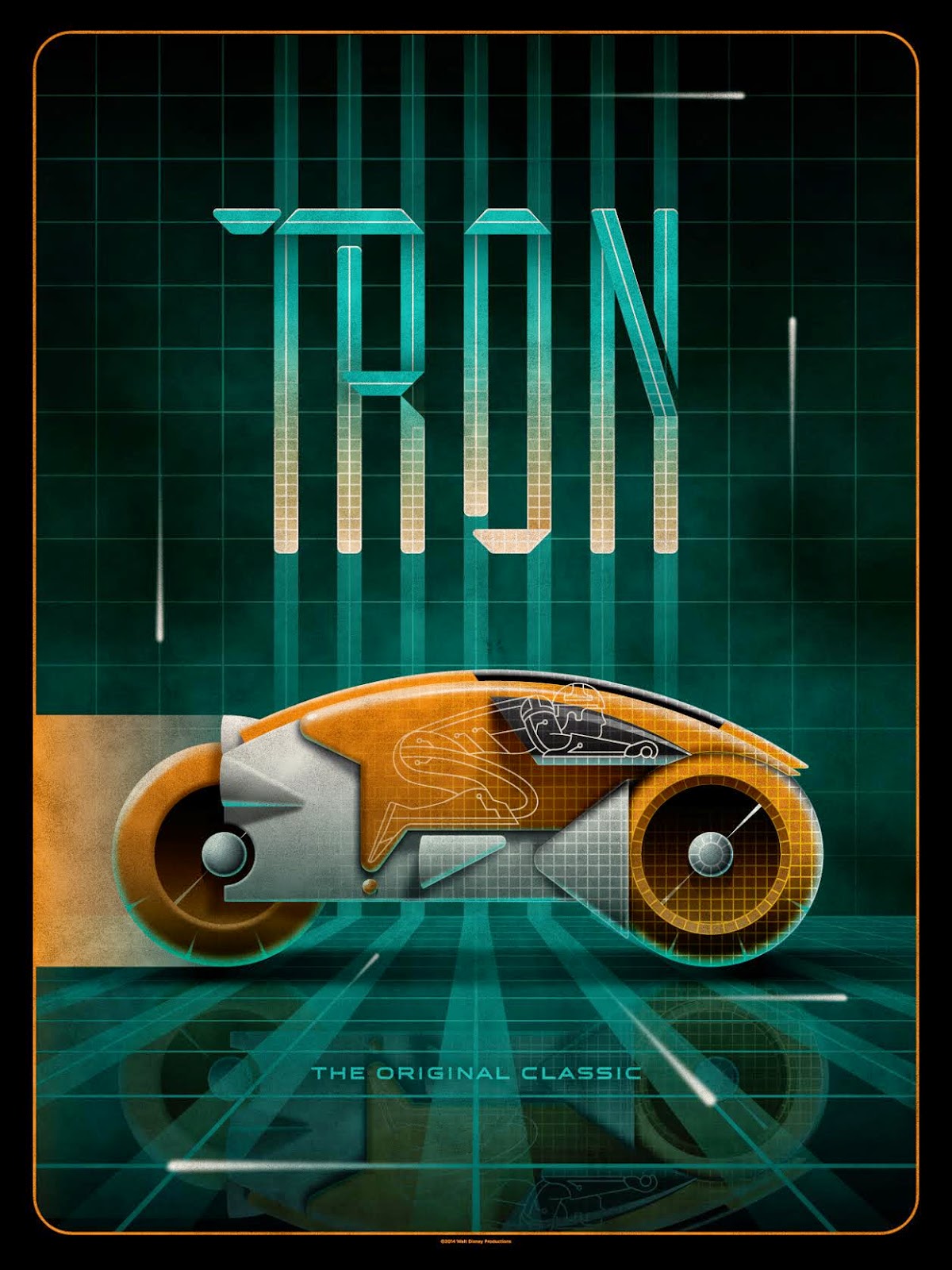 INSIDE THE ROCK POSTER FRAME BLOG: Tron Poster by DKNG Studios Galerie ...
