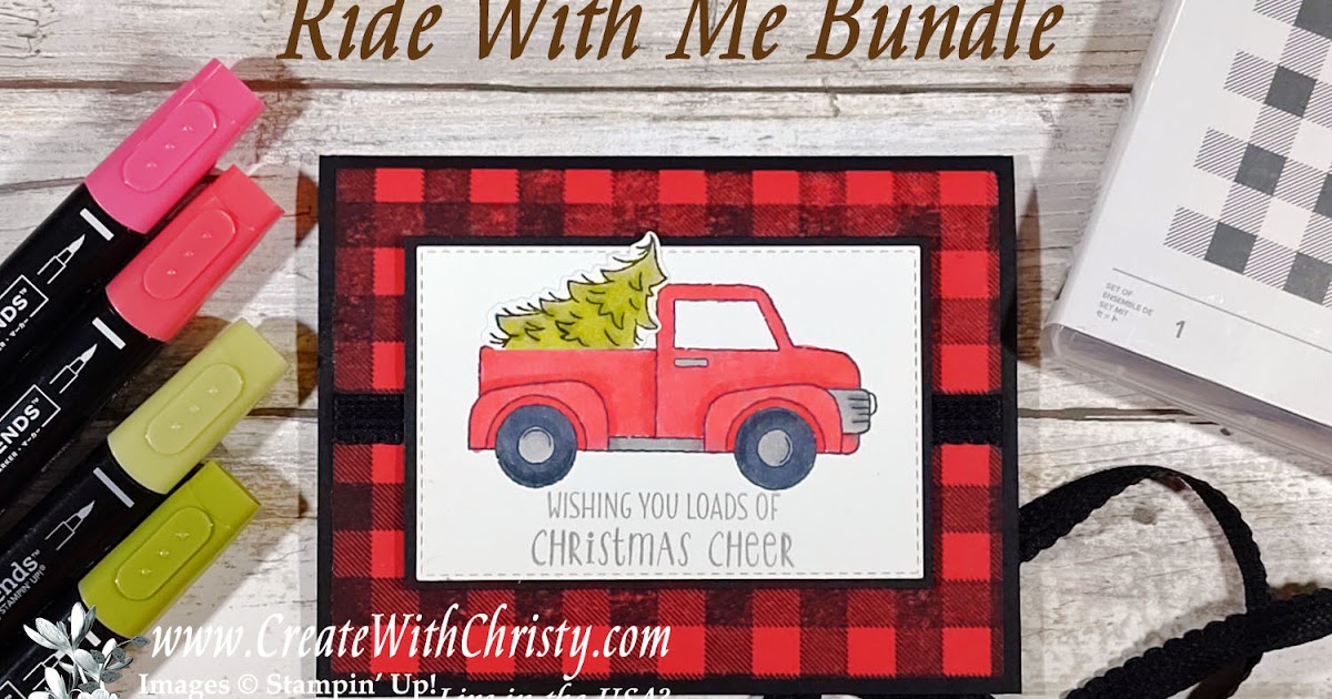 Red Christmas Truck Card [Create With Christy]