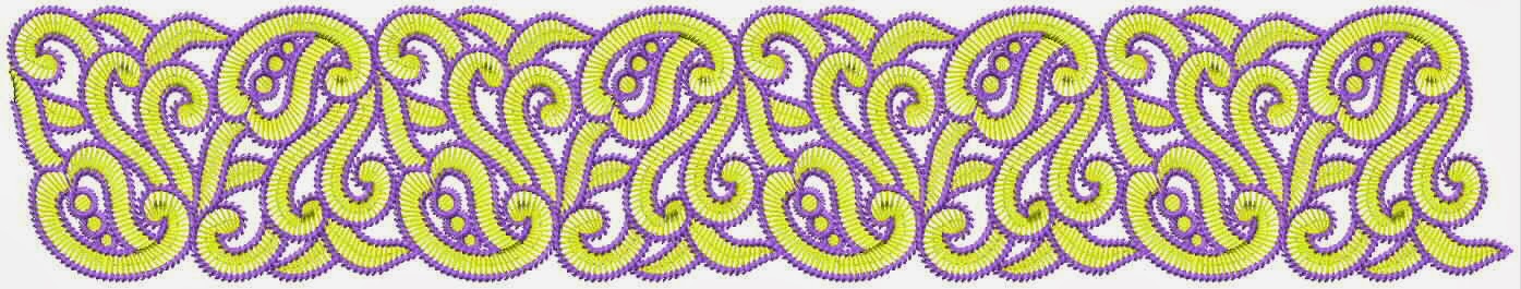 Embdesigntube: French Revolution Lace Border Designs