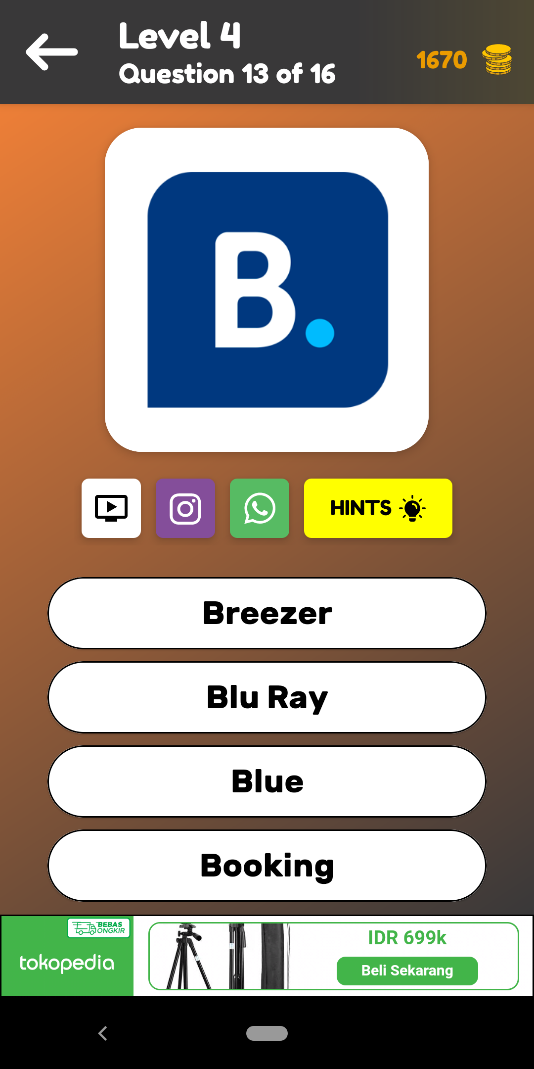 Answers for Quiz Logo Game 2021 - Level 4 (Kingim)