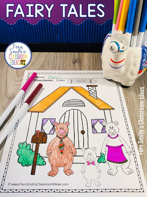 These Fairy Tale Coloring Pages and Craftivities Have Been Updated ...