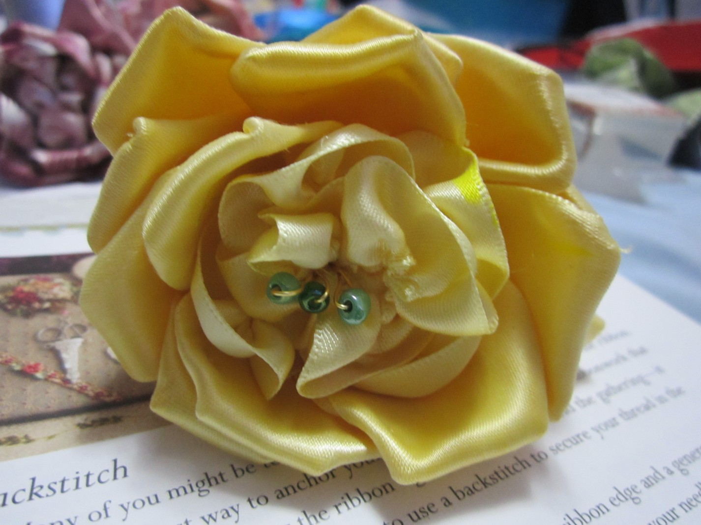 Ravings of a Mad Crafter: Ribbon Roses the Sequel