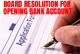 Board Resolution for Opening Bank Account