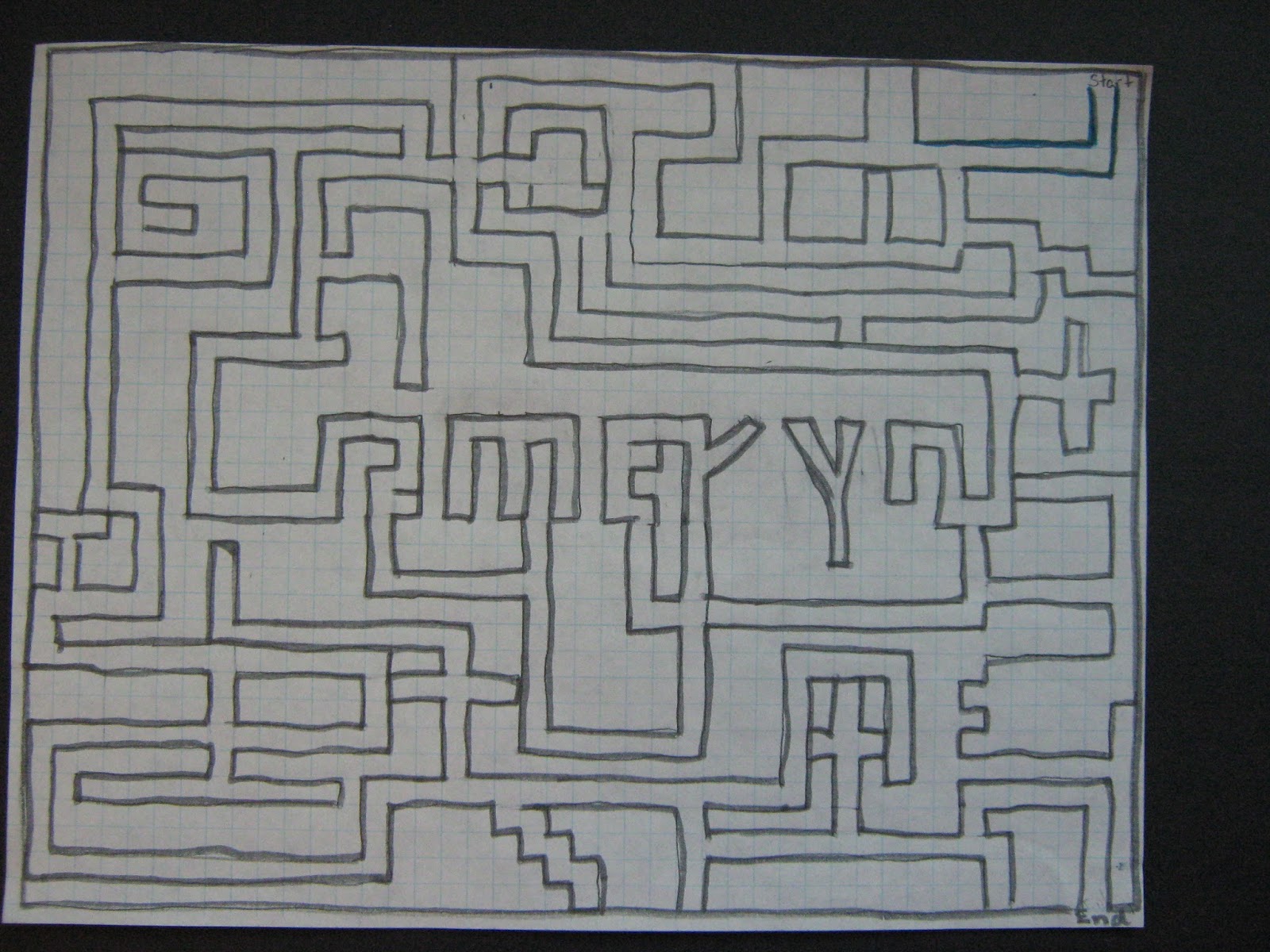 Art in the Middle...school: aMAZEing Name Projects