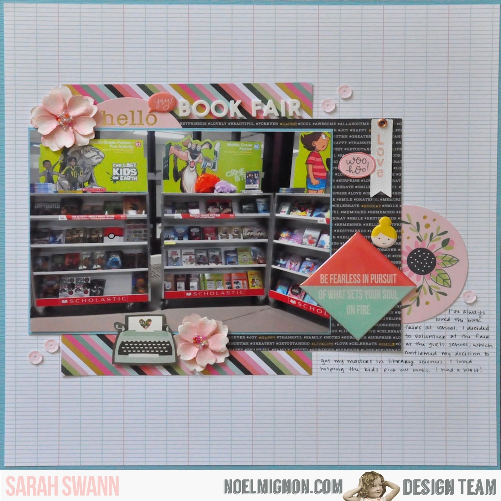NoelMignon.com Layouts and Projects: Book Fair: March "You Go Girl" DD kit