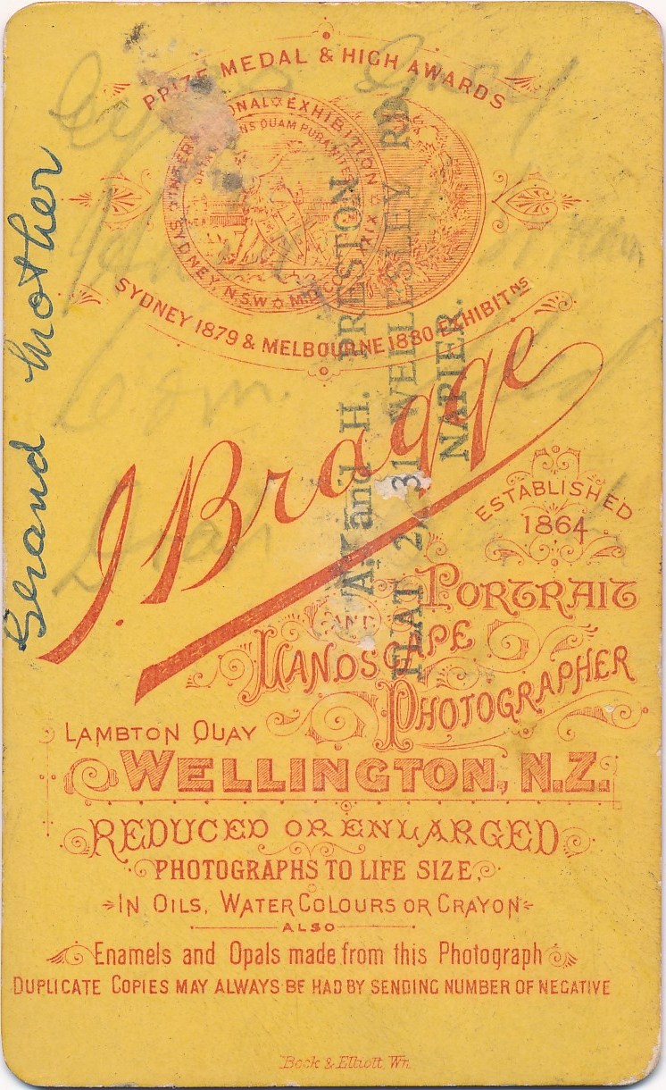 Early New Zealand Photographers: BRAGGE, James