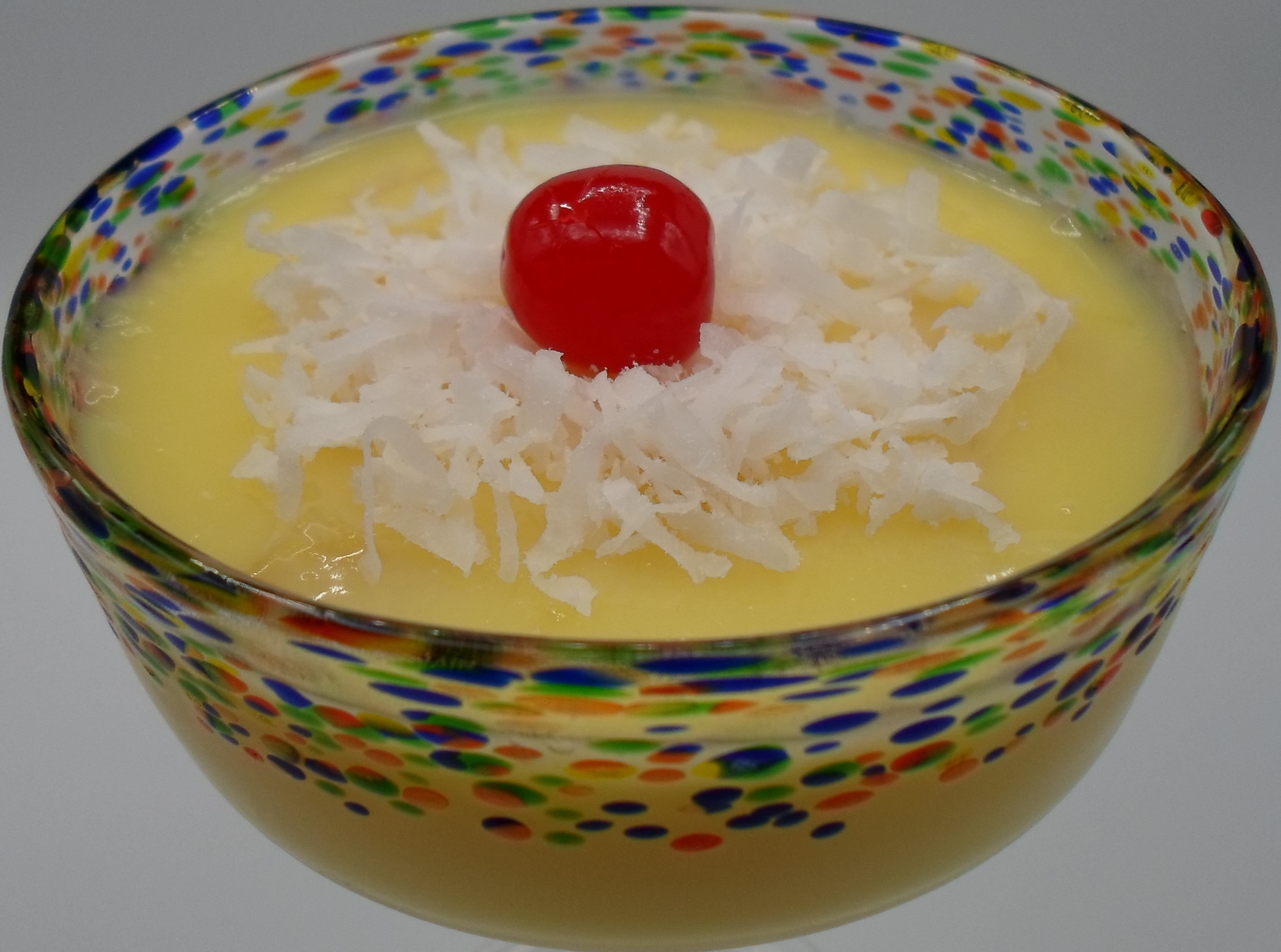 Happier Than A Pig In Mud: Pina Colada Jello -With Rum or No Alcohol Option