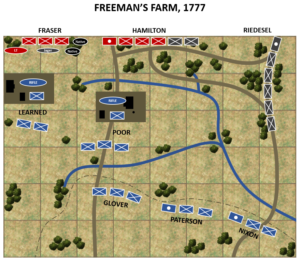 Jay's Wargaming Madness: AWI Scenario: Battle of Freeman's Farm, 1777
