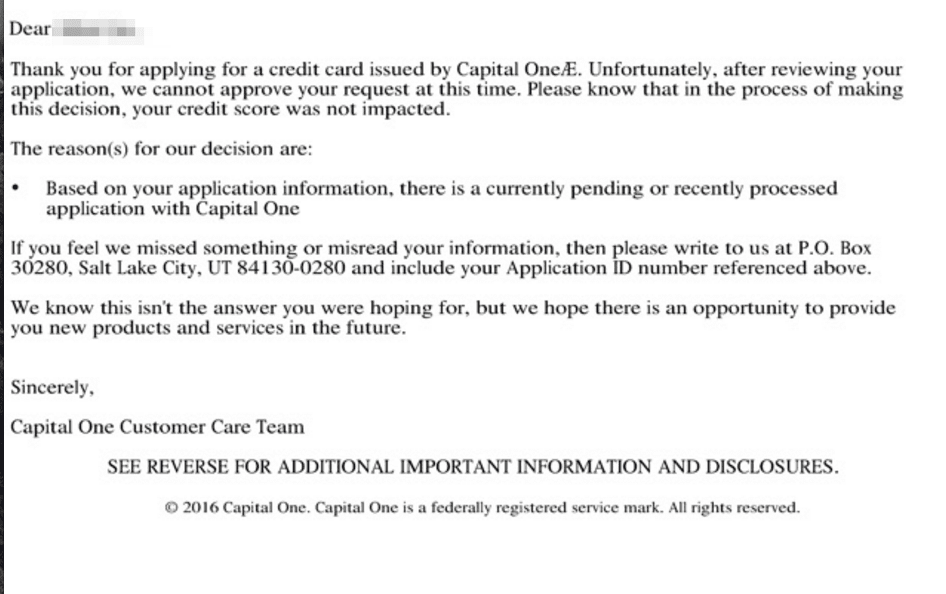 Capital One Pre Approved Auto Loan Letter ~ Thankyou Letter