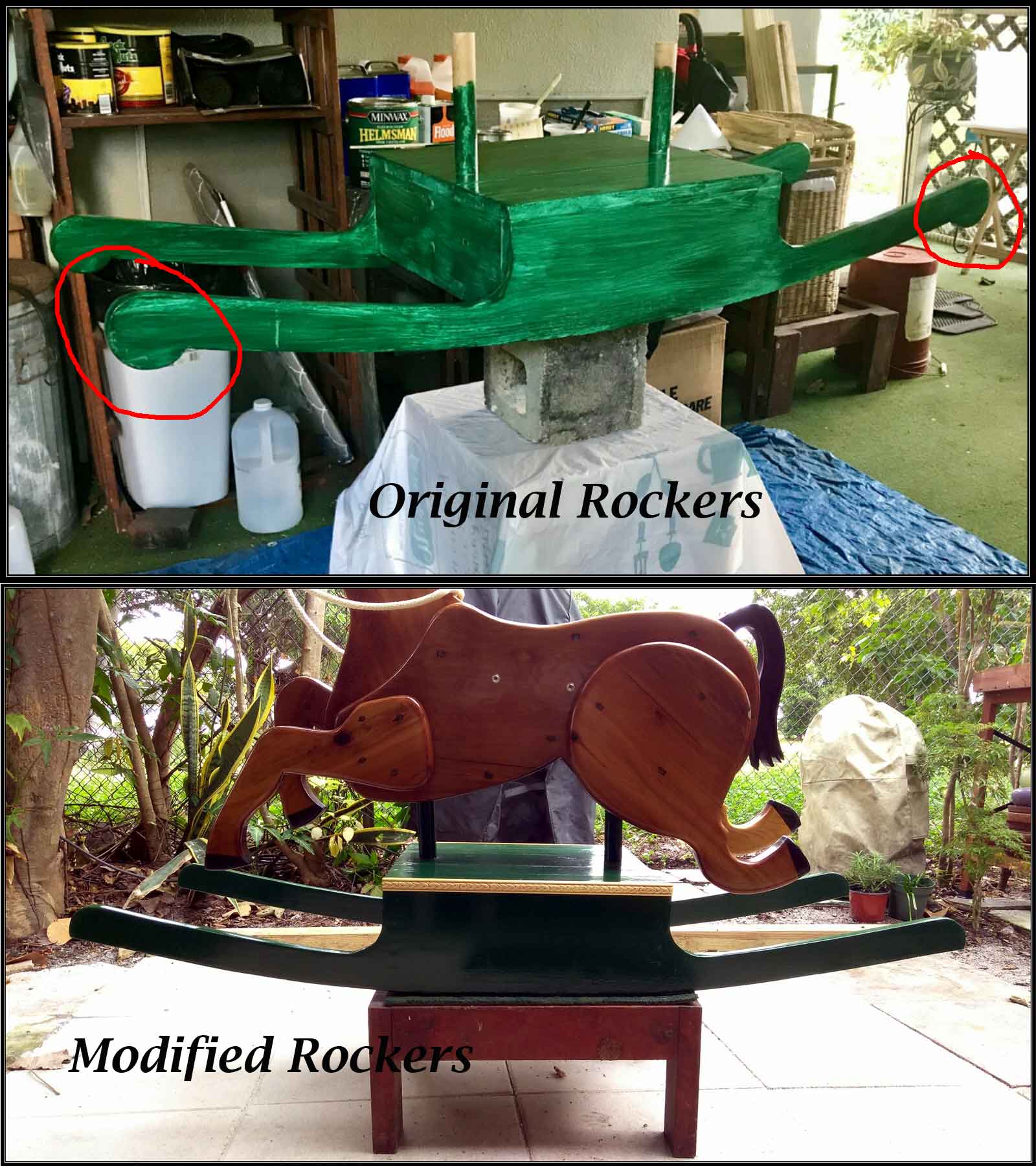 A Mane, Ears and Bridle for a Vintage Rocking Horse