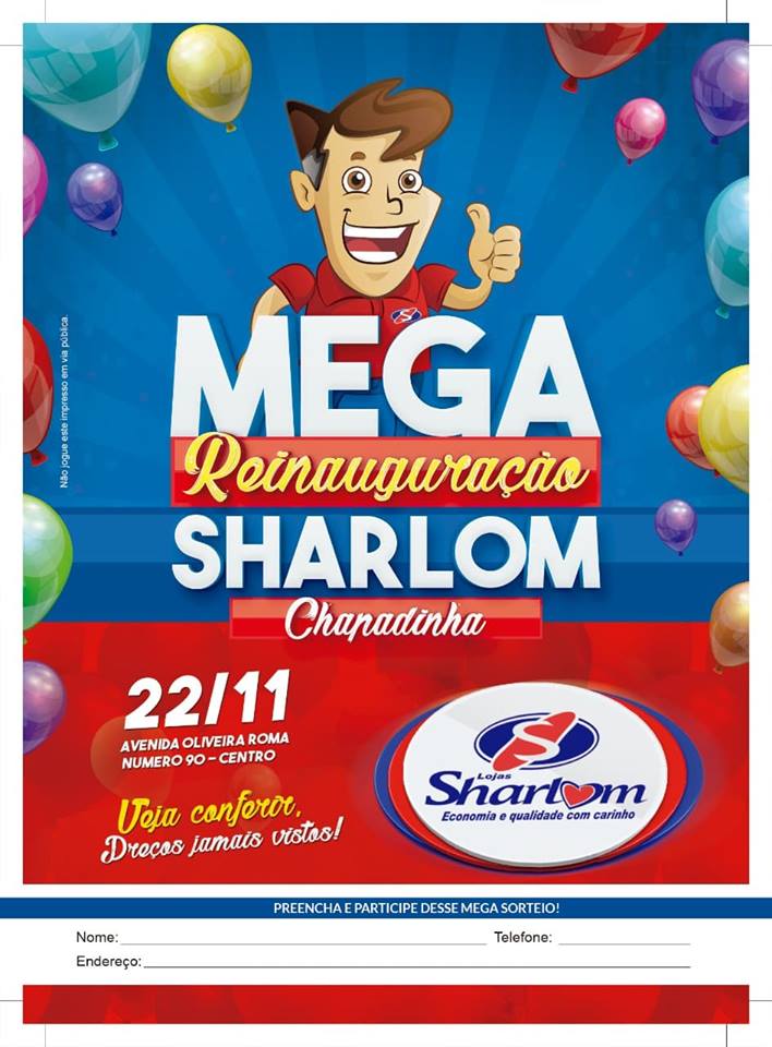 É Amanhã Grande Reinauguração Da Loja Sharlom Móveis De Chapadinha