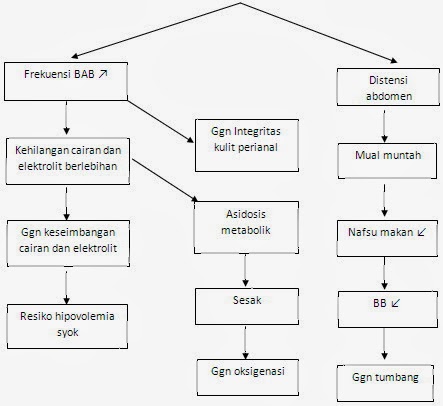 Pathway Diare - Pathway Patofisiologi