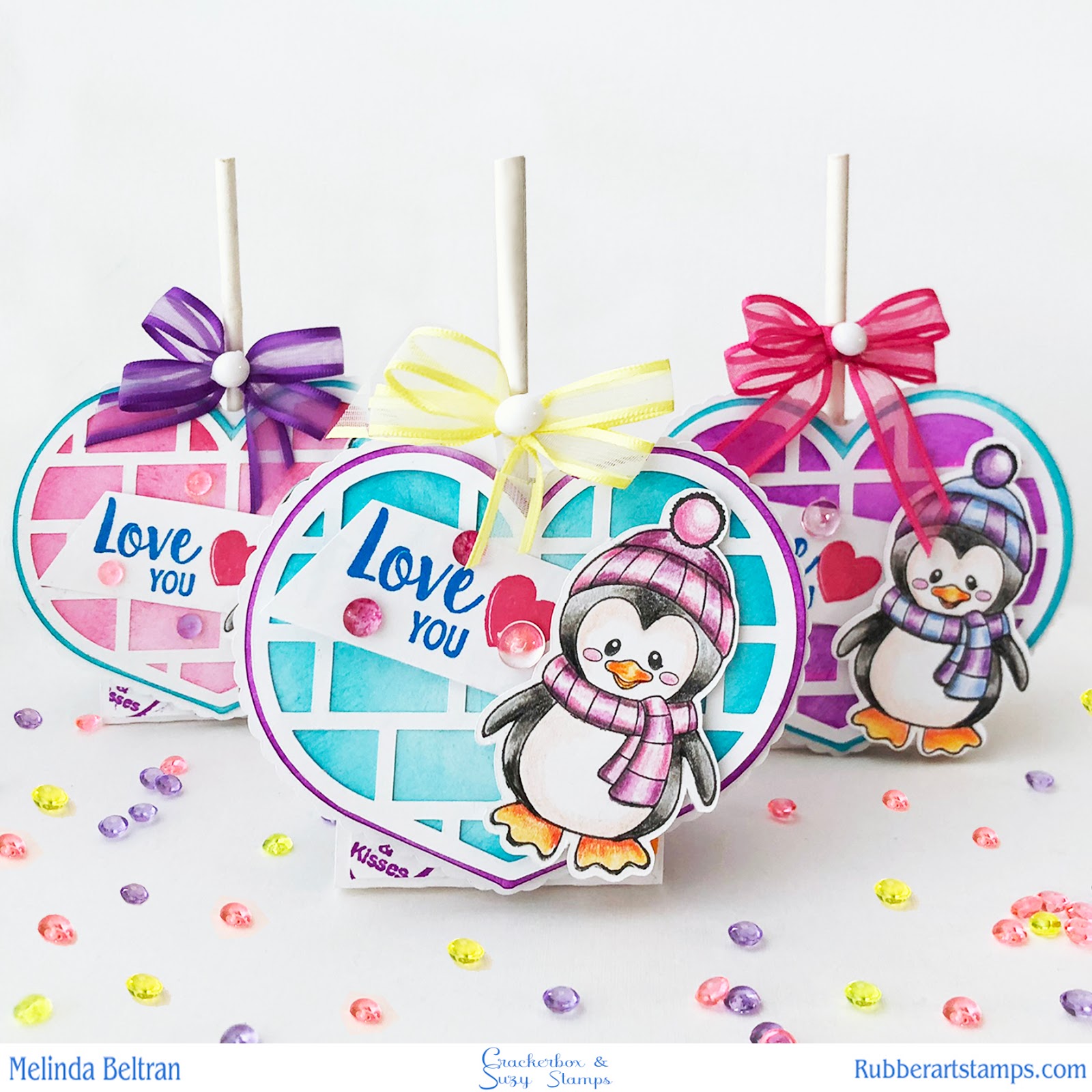 CraftyMelinda.com: Sweet Lollipop Covers With Crackerbox & Suzy Stamps