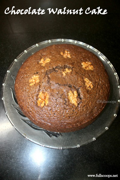 Chocolate walnut cake ~ Full Scoops - A food blog with easy,simple ...