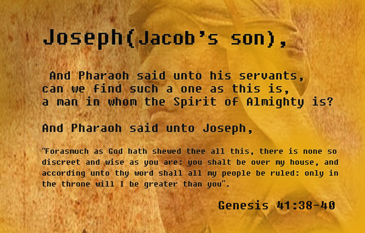 Bible, Easy!: "Joseph, Jacob' son"