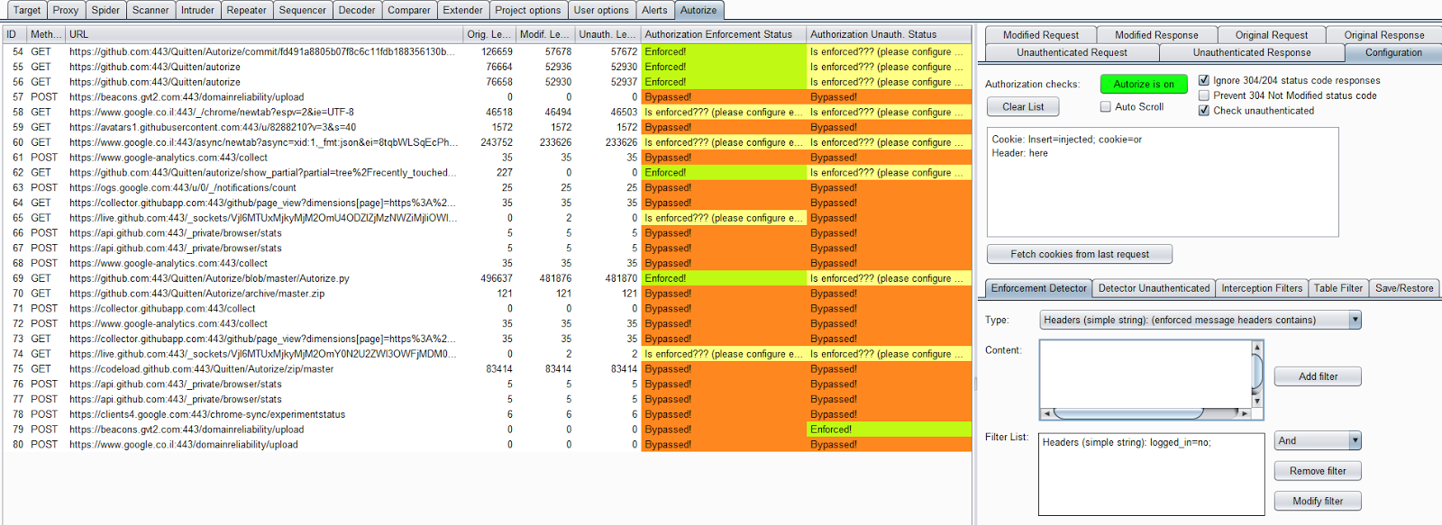 Autorize - Automatic Authorization Enforcement Detection Extension For ...