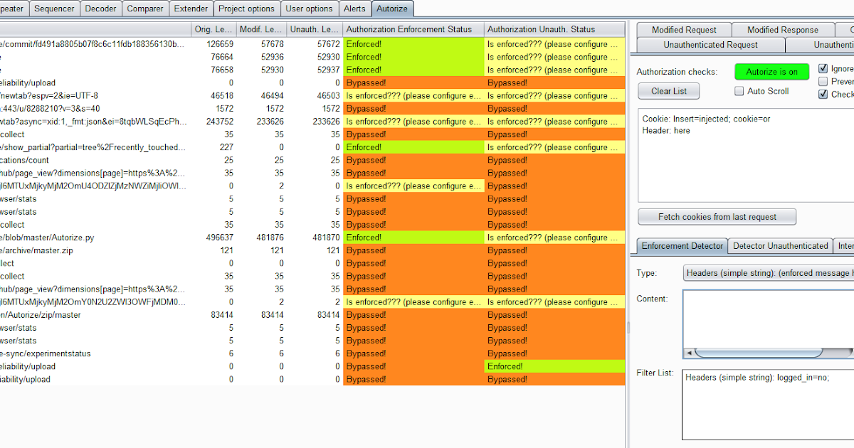 Autorize - Automatic Authorization Enforcement Detection Extension For ...