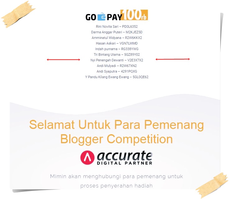 Mendapatkan Rezeki dari Lomba Accurate Digital Partner | Nyi Penengah ...