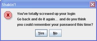 Nirav Raval's Blog For Java Developer: Java Swing - Vibrating JDialog