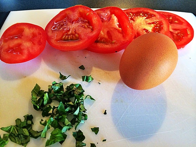 Served Sonni Side Up: Caprese Eggs