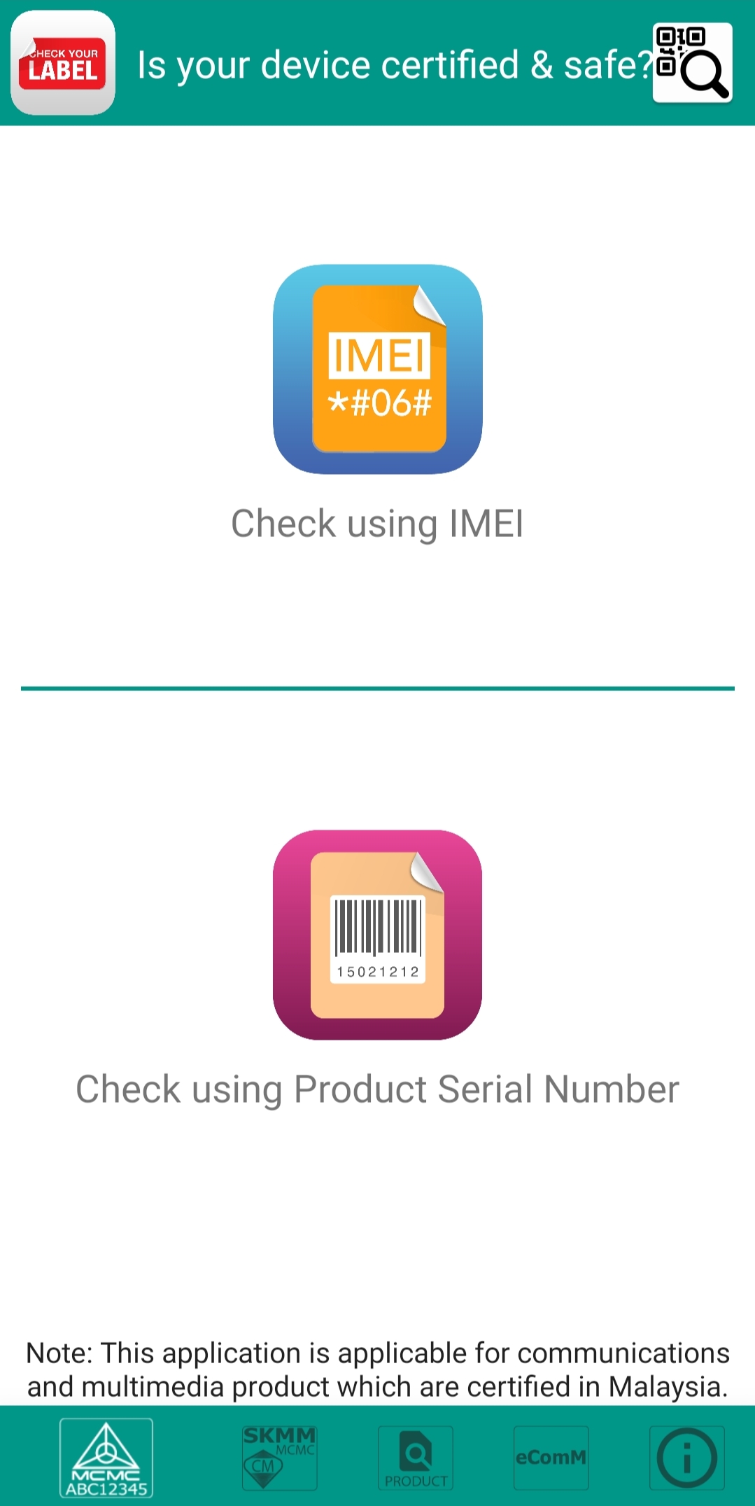 Semak Label MCMC Di Aplikasi Check Your Label