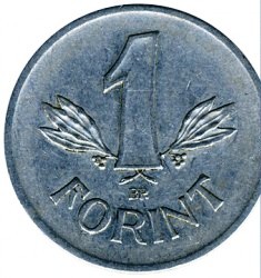 MONEDAS DEL MUNDO: MONEDA HUNGRIA 1 FORINT 1968 KM 575 -$ 15.000