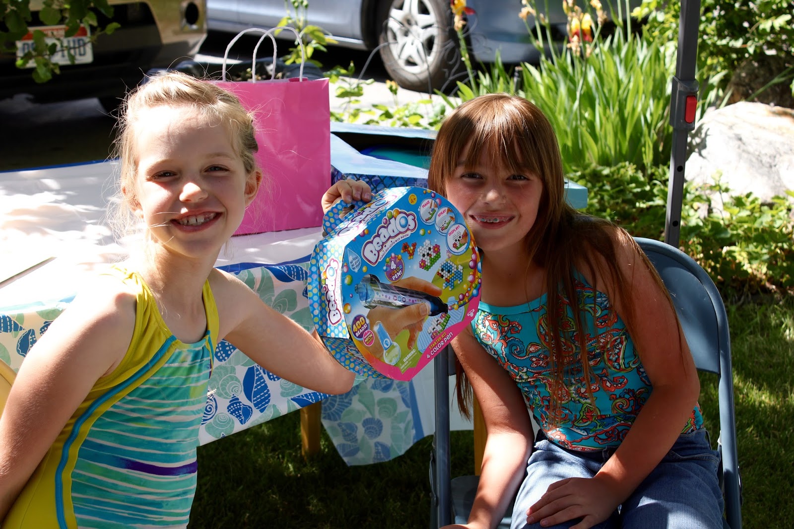 Danny, Katie, and the Kids: Claire and Grace's Birthday Swim Party!