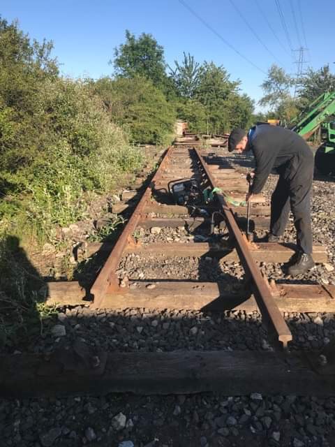 North Tyneside Steam Railway: Track panel completion