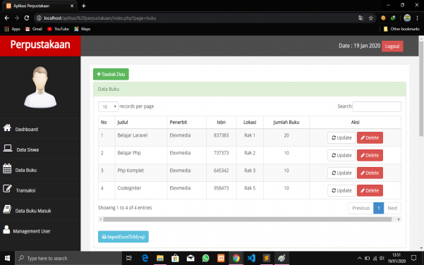 Aplikasi Perpustakaan Berbasis Web