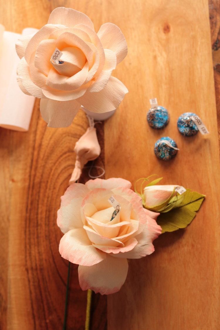 Mother's Day Crepe Paper Rose Instructions for a DIY Bonbonnierre ...