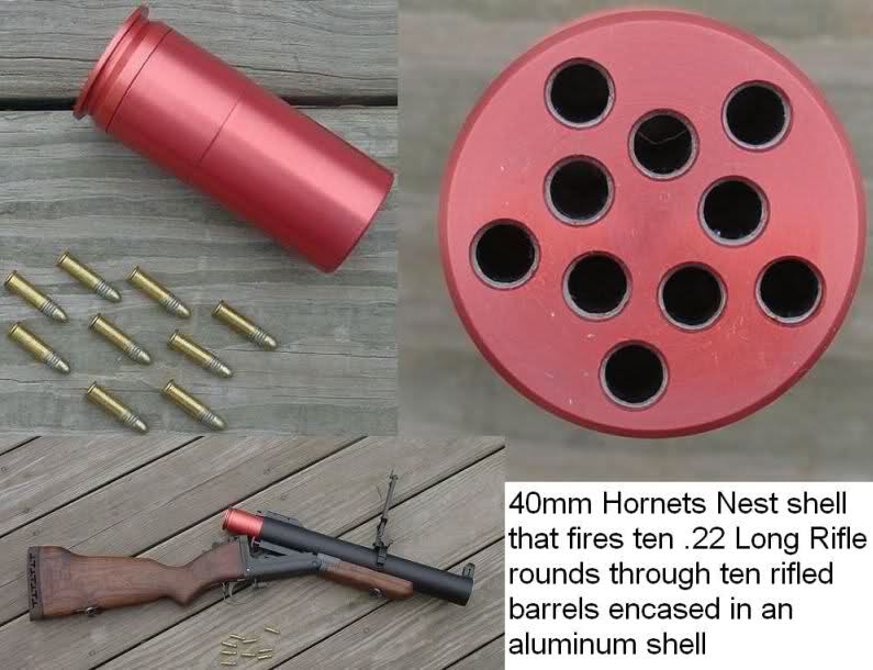 on target shooter nz: .22" Caliber Adapter For 40 MM Grenade Launcher: