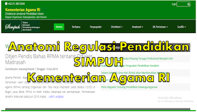 Anatomi Regulasi Pendidikan SIMPUH Kemenag Republik Indonesia - OPPMI