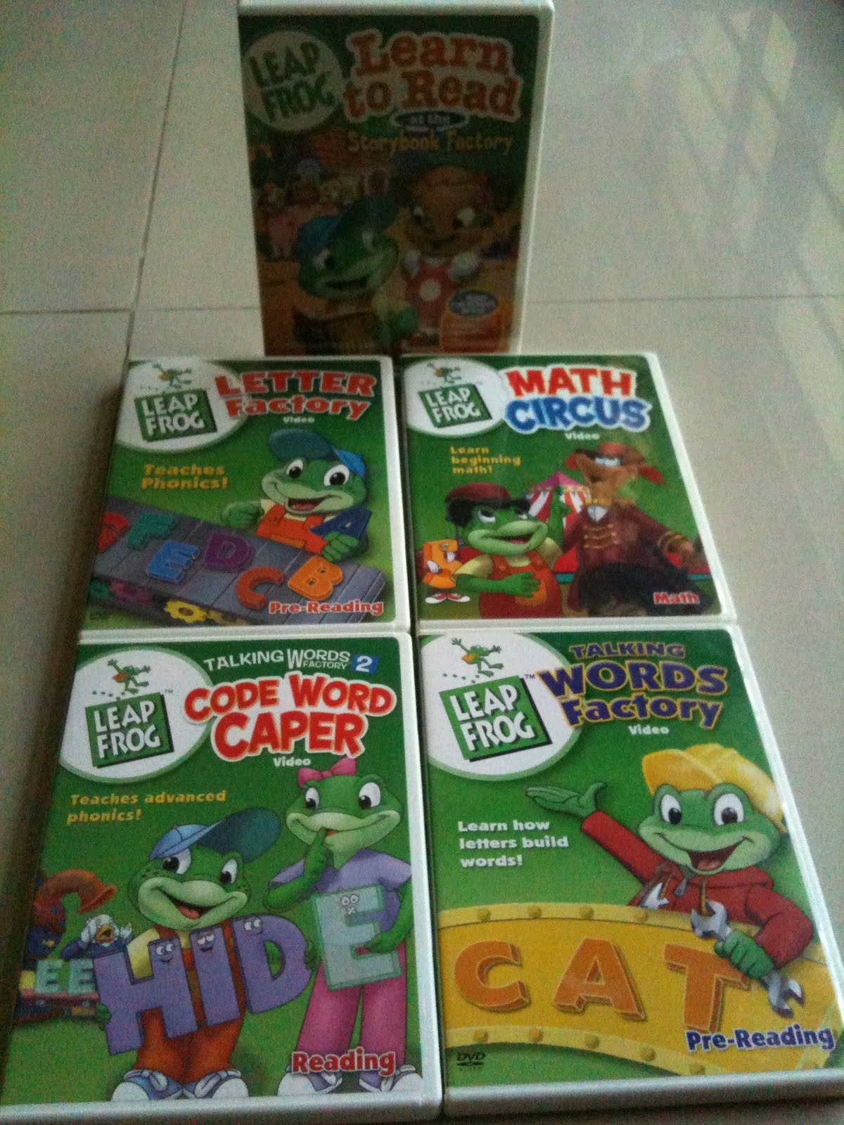 My 'online store': Leapfrog DVDs
