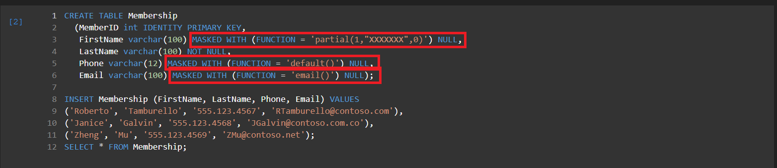Anupama Natarajan: Data Platform Tips 5 - Dynamic Data Masking