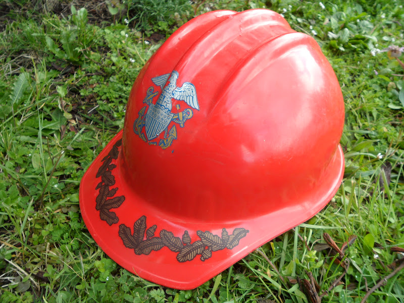 Four Bees: US Navy Hard Hat, Officer's Model, dated 1978, "Hard Boiled ...