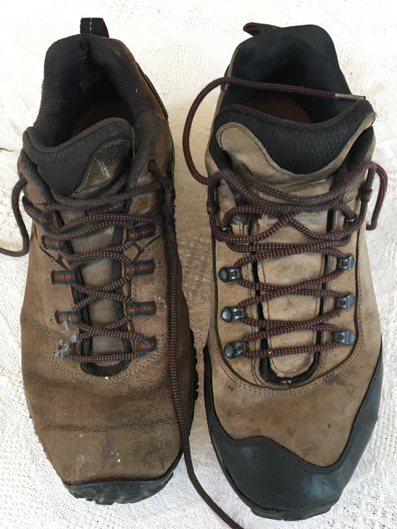 Merrell hiking shoes showing cracks in quality