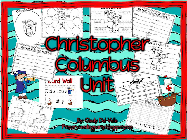 Primary Reading Party: In 1492, Columbus Sailed the Ocean Blue!!