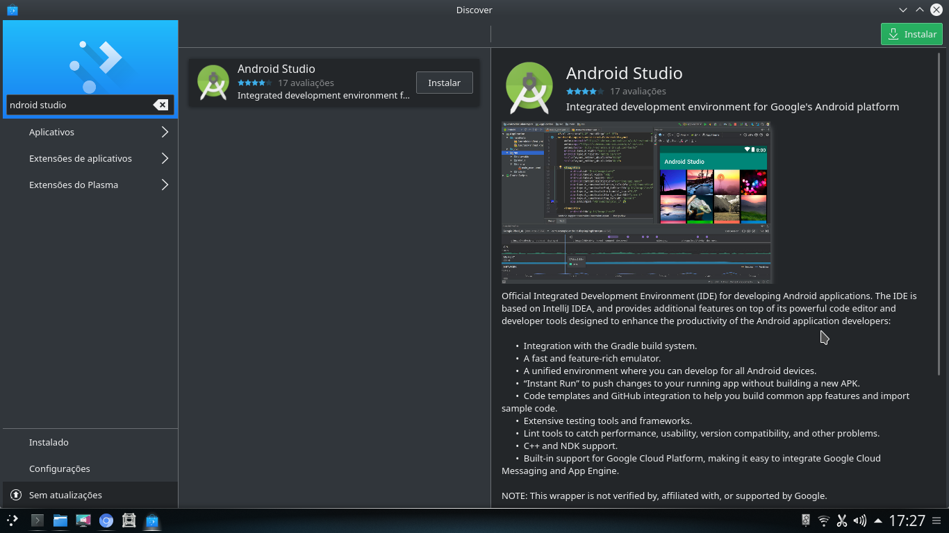 Android studio Windows e Linux