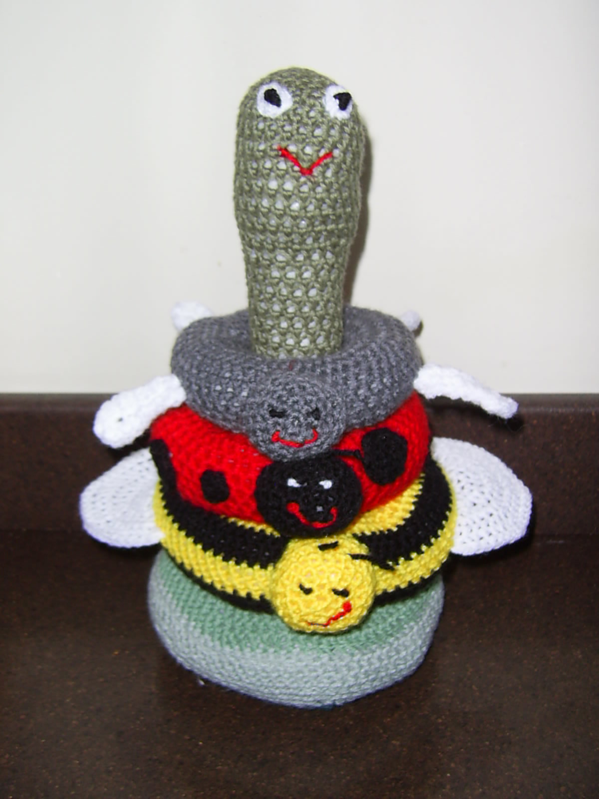 Mauv is Crafty: Crochet stacking rings - finally finished!!