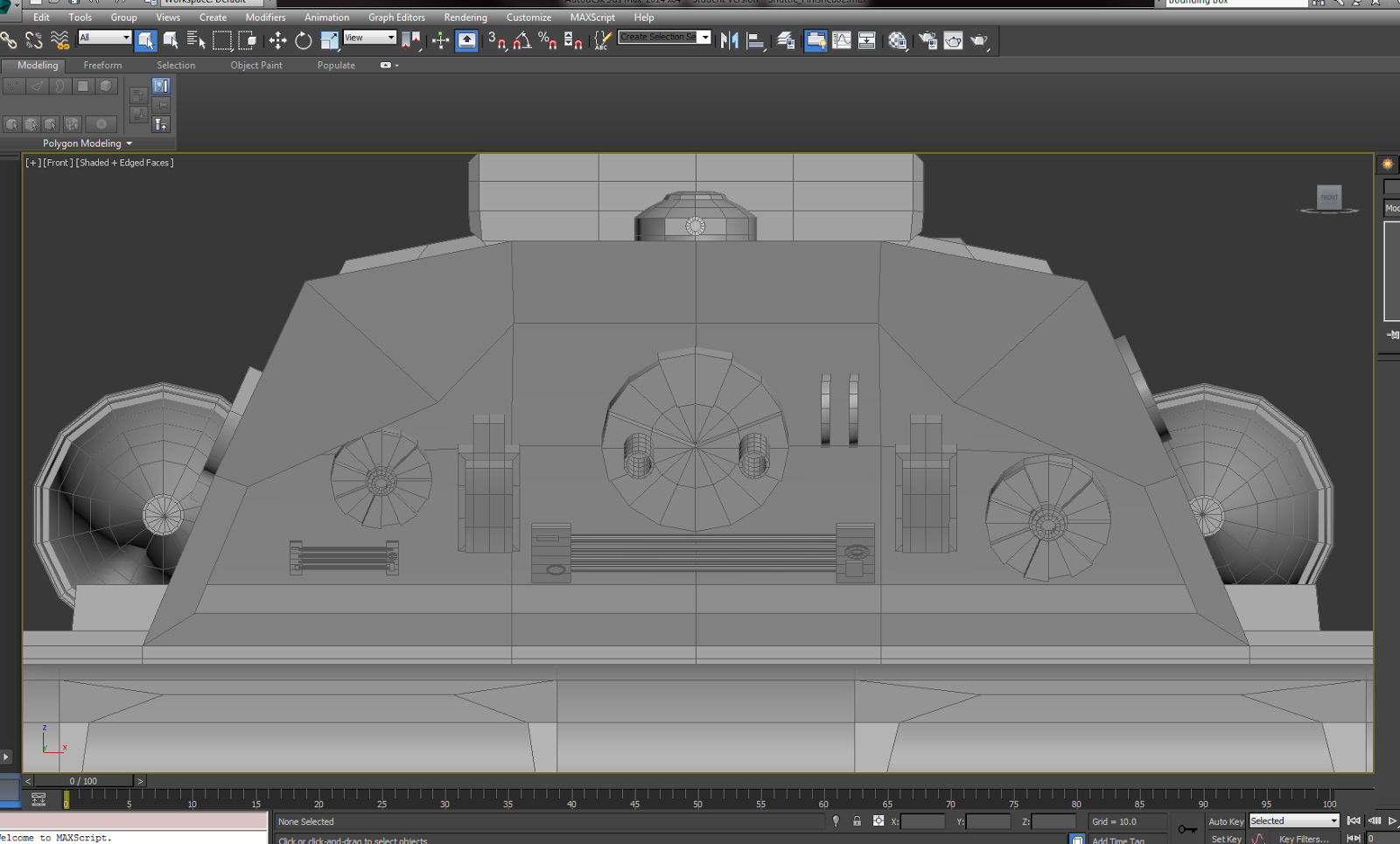 3D Modelling and Animation: Lambda Class Imperial Shuttle Model