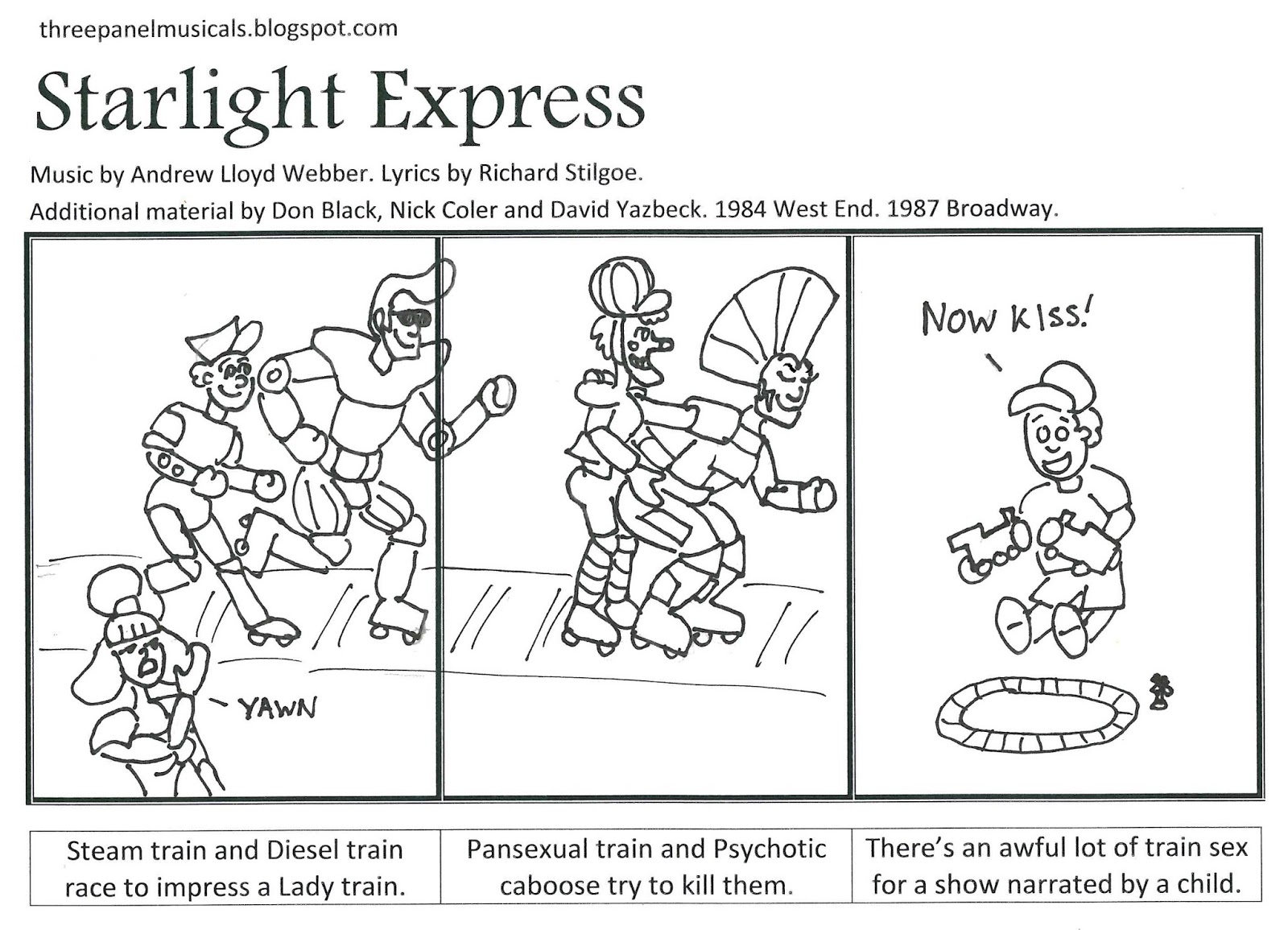 Three Panel Musicals: Starlight Express